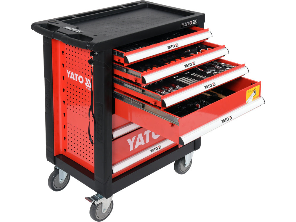 Dulap metalic de scule echipat cu 185 piese Yato YT-55307, Crom Vanadiu ...